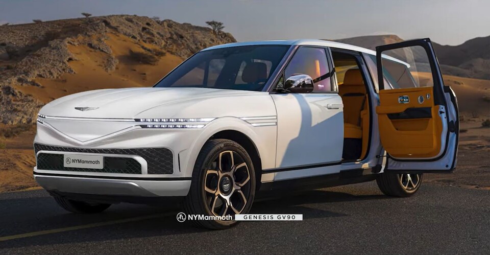 "2억 넘는 국산차 나오나?" 제네시스, 전기 SUV 'GV90' 디자인 미리보기