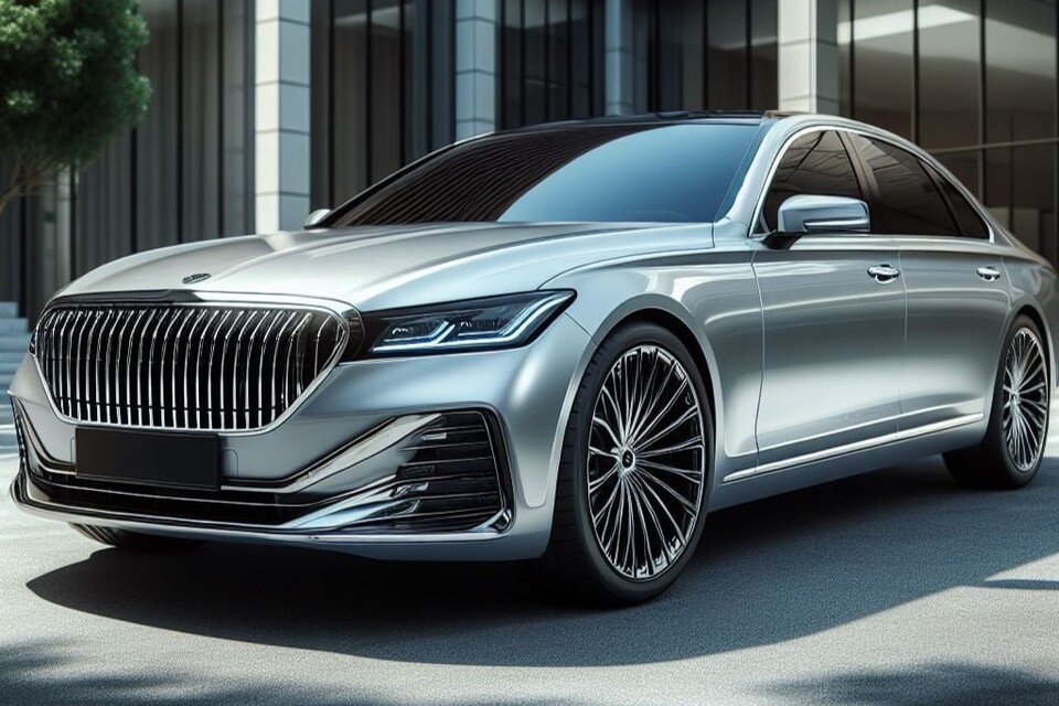 "기아 K9 느낌도 있네" BMW '5시리즈'·벤츠 'E클래스' 합치면 이런 모습?