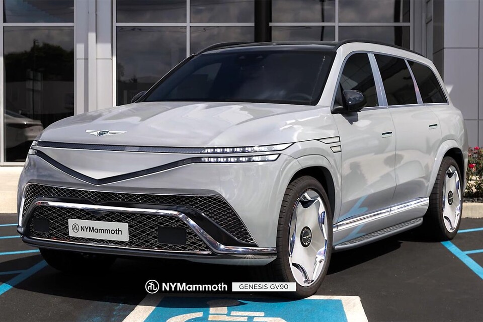 제네시스 플래그십 SUV GV90 양산형 모델 스파이샷 포착...출시는 언제?