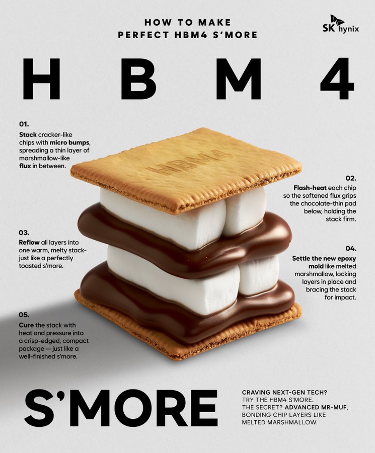 SK hynix Serves Up HBM4 Like a S’more — Sweet Layers, Serious Tech
