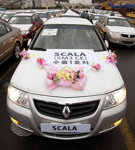 르노삼성 SM3 CE모델, 르노 SCALA (스칼라)라는 이름으로 수출